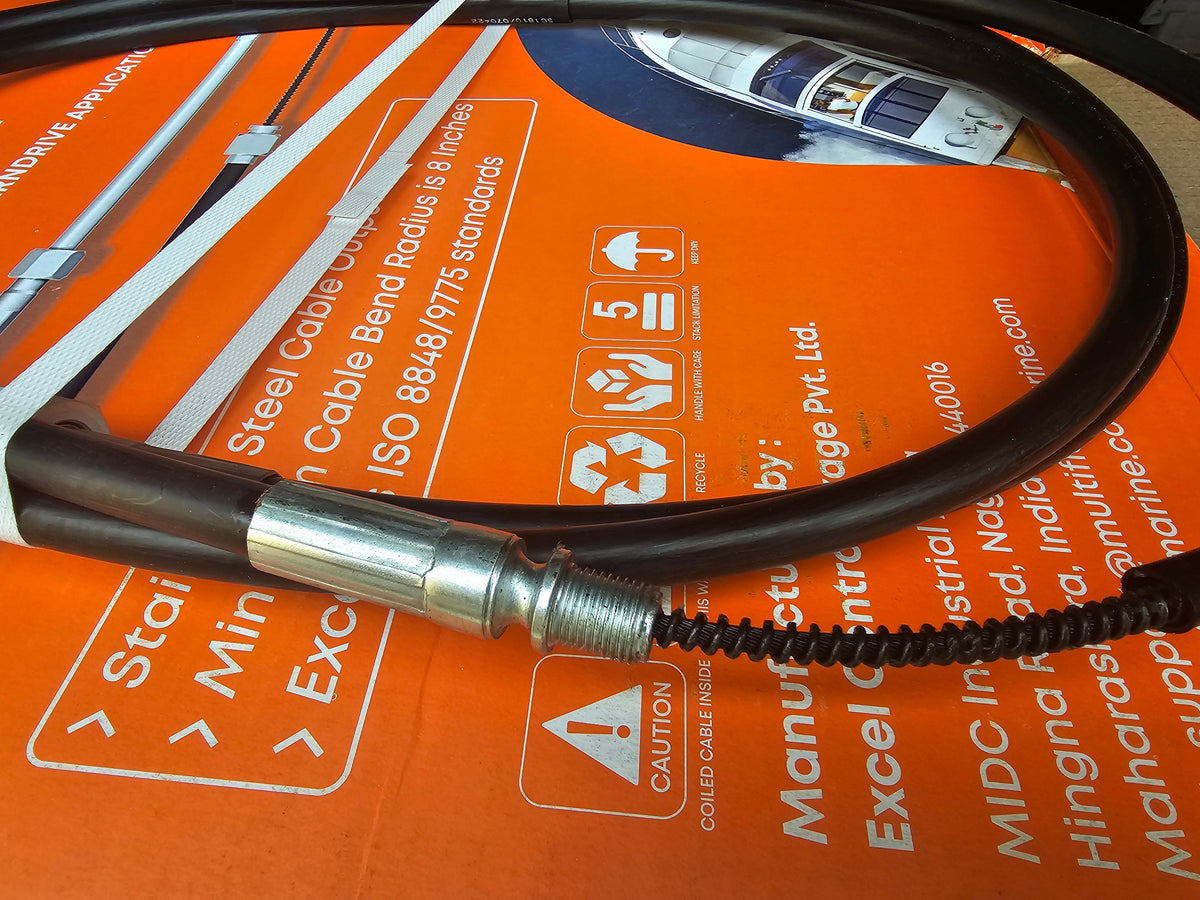 10 FT Boat Steering Cable up to 55 hp Multiflex Outboard Inboard 3.05m ...