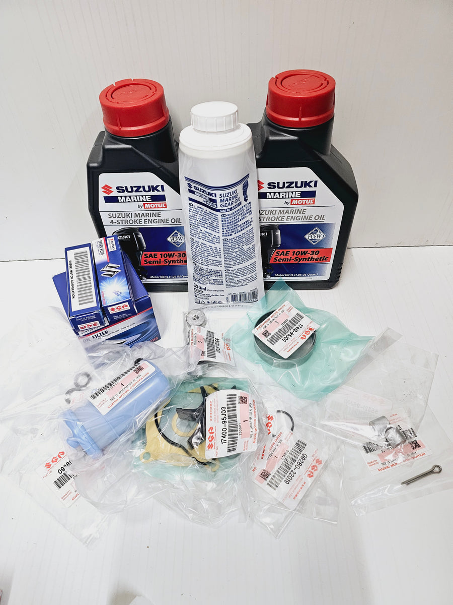 Service Maintenance Kit Suzuki Outboard DF25 V-Twin 25 Hp '06-'11 10W3 ...
