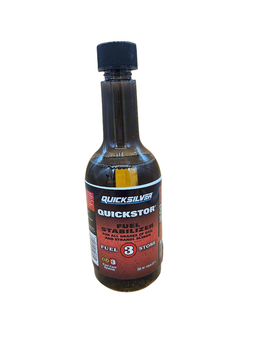 Quicksilver Quickstor Fuel Stabilizer - 355ml Outboard Fuel Tank Stabi ...