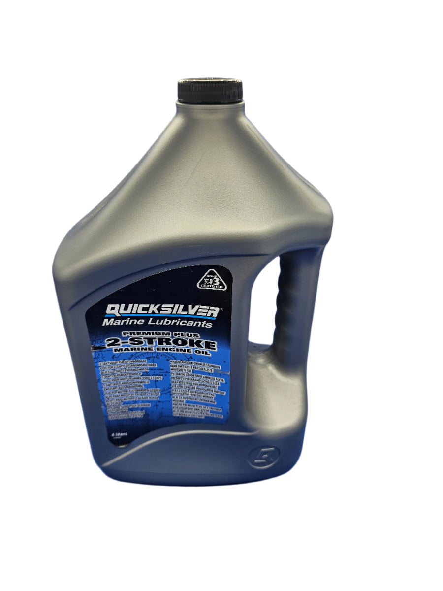 Quicksilver Premium Plus TC-W3 2-Stroke Oil (4L) 92-858027QB1 Mercury ...