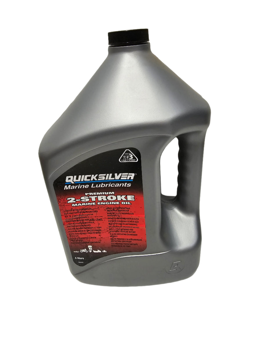 Mercury Mariner Quicksilver 4L Premium 2-Stroke Outboard Engine Oil 92 ...
