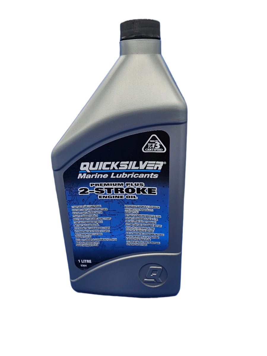 Quicksilver Premium Plus TC-W3 2-Stroke Oil (1L) 92-858026QB1 Mercury ...