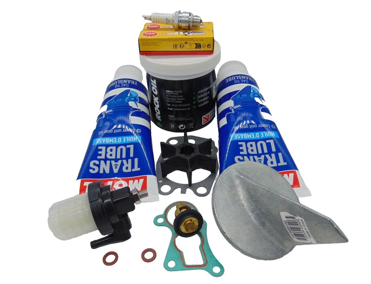 MARINER Outboard 40 HP 2 Stroke FULL Service Kit 6E9 6R6 2 CYL 2 CARBS ...