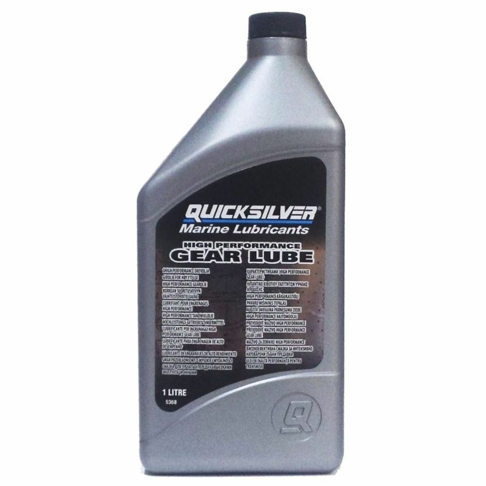 Quicksilver 1 Litre High Performance Gearbox Gear Lube Oil Mercury Mar ...