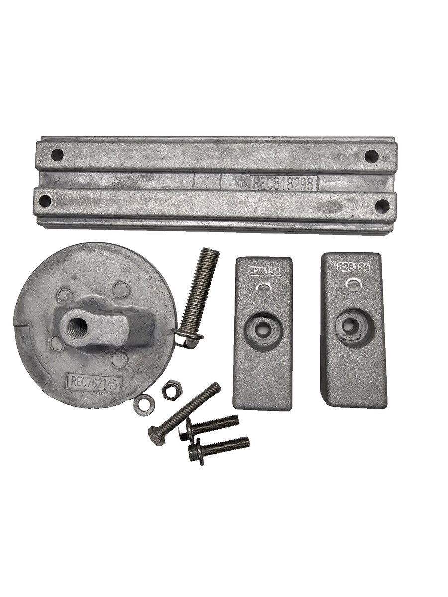 Aluminium Anode Kit for Mercury Mariner Optimax 75-115 hp 135 -250 hp ...