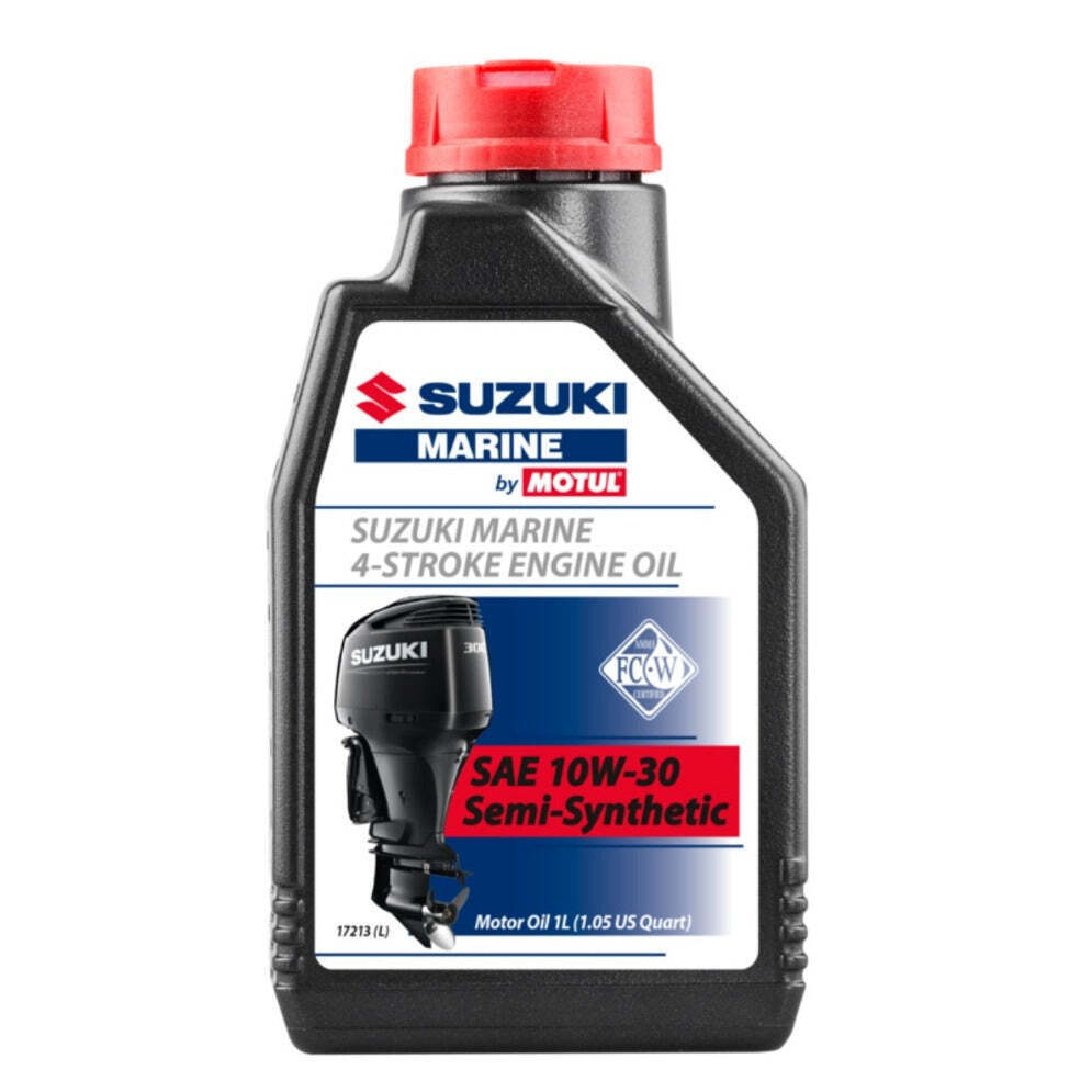 SUZUKI MARINE 4T 10w-30 4 Stroke Semi Synthetic Boat Engine Oil 1 Litr ...