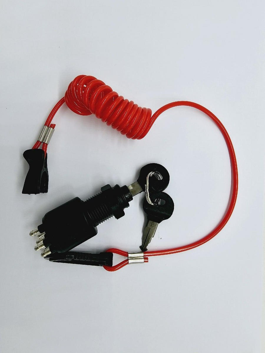 Ignition Key Switch 2 Keys & Kill Cord for Johnson Evinrude Outboard O ...