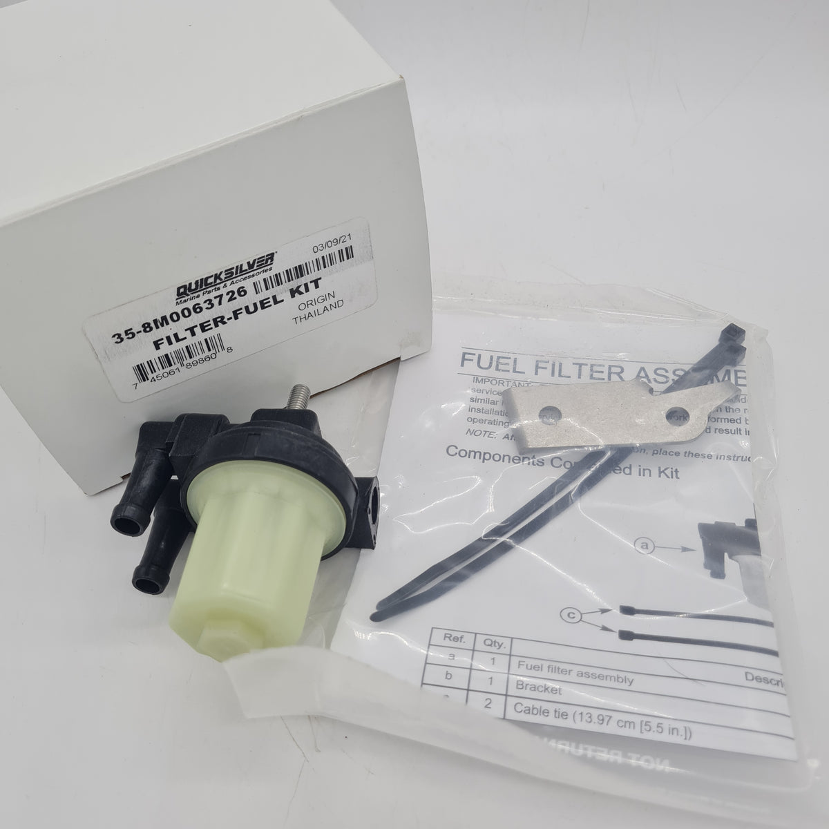 Genuine fuel filter 35-8M0063726 for mercury 30hp & 40 2 cylinder 2 st ...