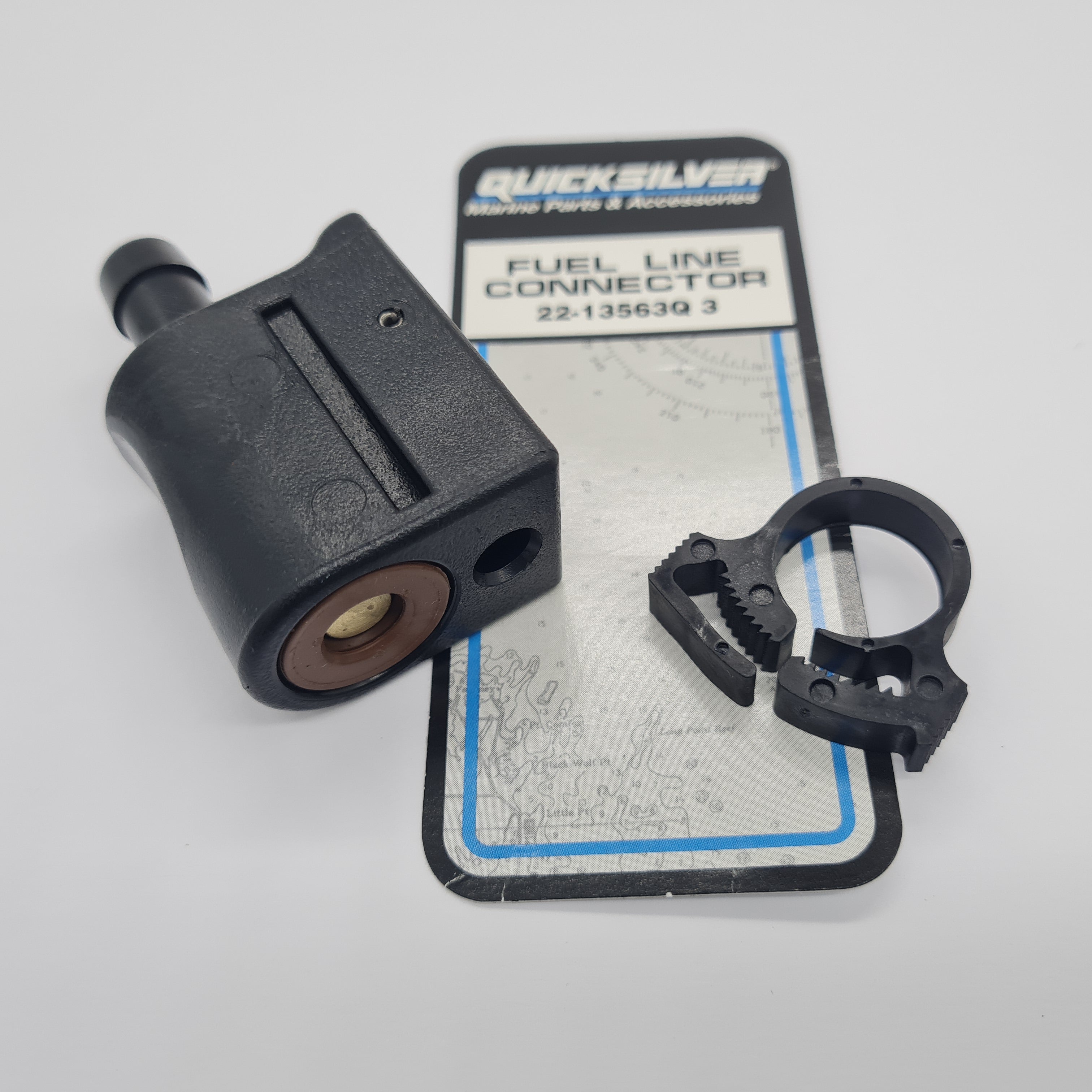 MERCURY MARINER FUEL LINE CONNECTOR ENGINE END QUICKSILVER 22-13563Q3 ...