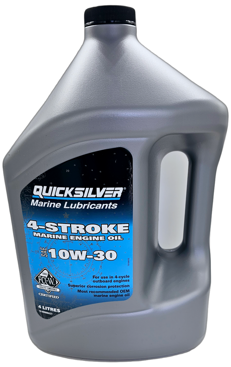 4-Stroke Quicksilver Engine Oil 10W30 Mercury Mariner Outboard 4L – SSI ...