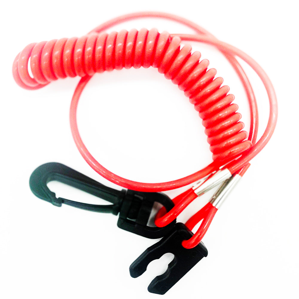 KILL CORD FOR HONDA, OMC OUTBOARD MOTOR ENGINE SAFETY LANYARD KILL SWI ...