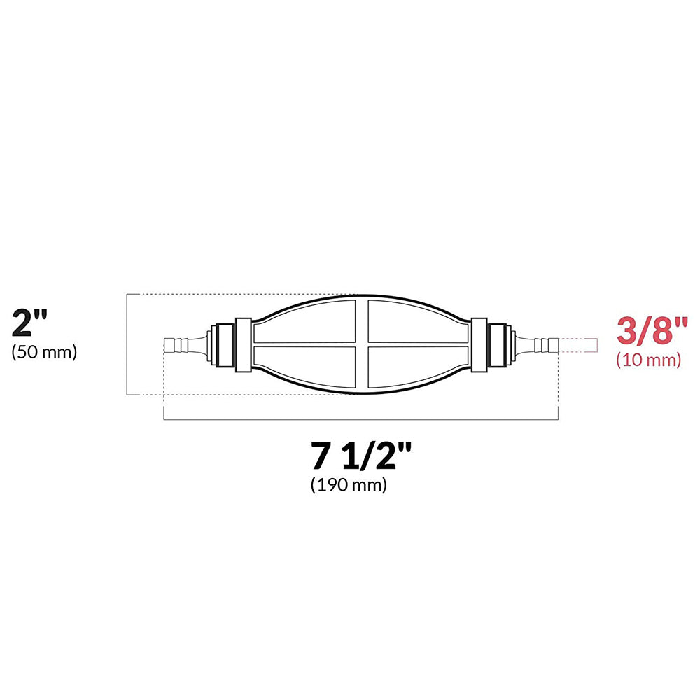 One Way Valve Universal Primer Bulb, 3/8'' – SSI Marine