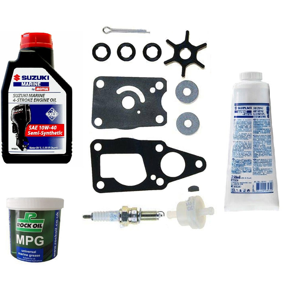 Service Maintenance Kit 4, 5, 6 hp 4 stroke DF4, DF5, DF6 for SUZUKI ...